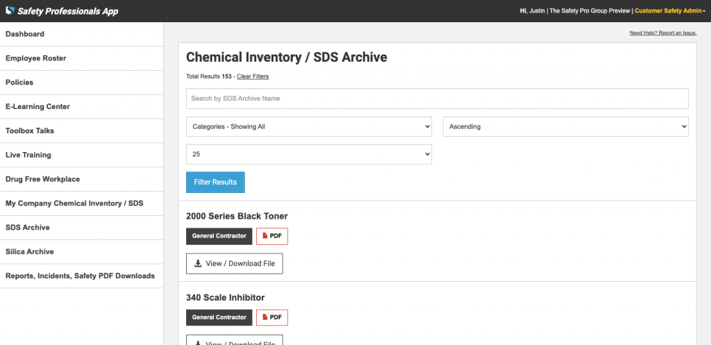 Safety Data Sheets (SDS) Archive - The Safety Pro Group
